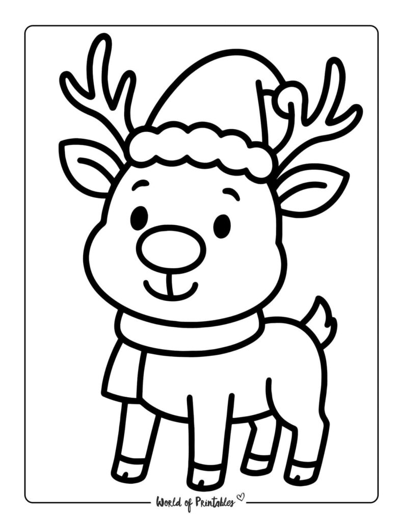 Reindeer Coloring Pages - World of Printables