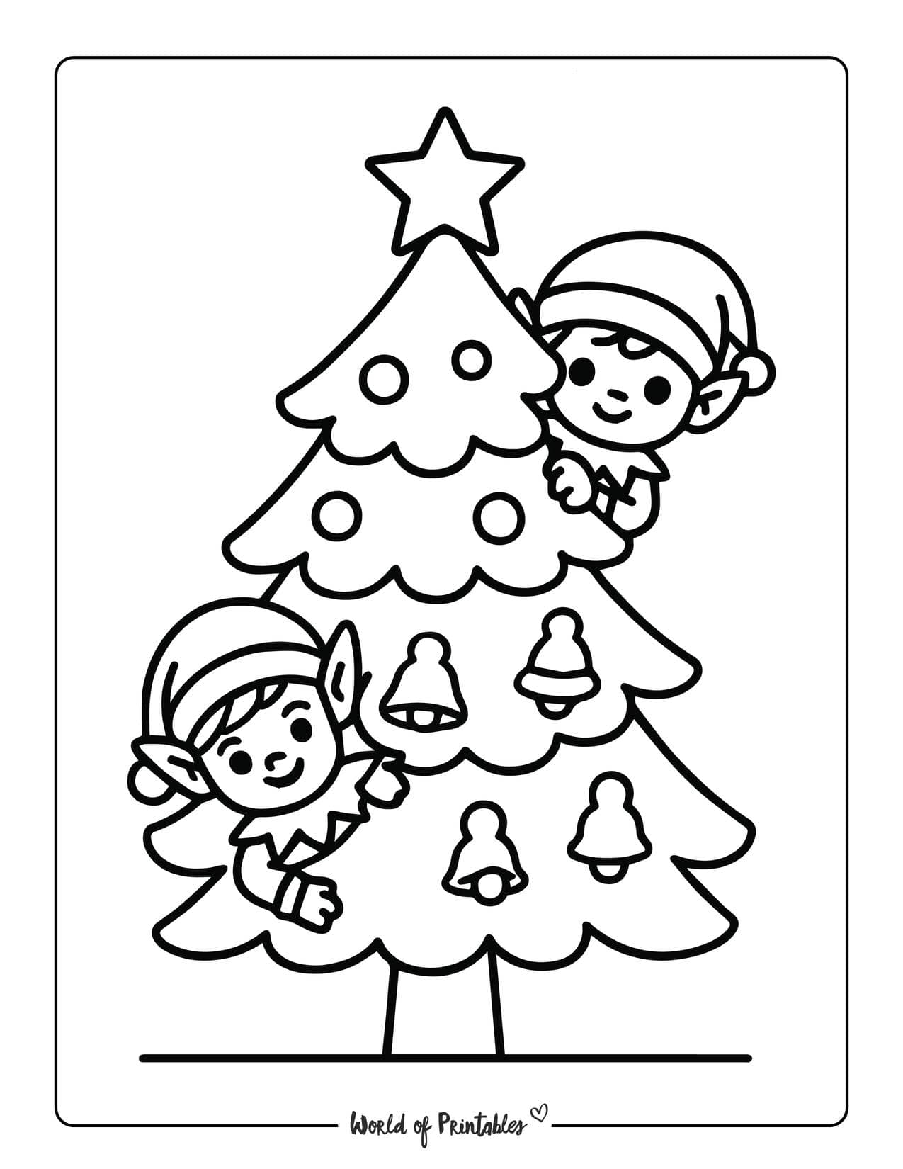 Free Printable Christmas Tree Coloring Pages - World of Printables