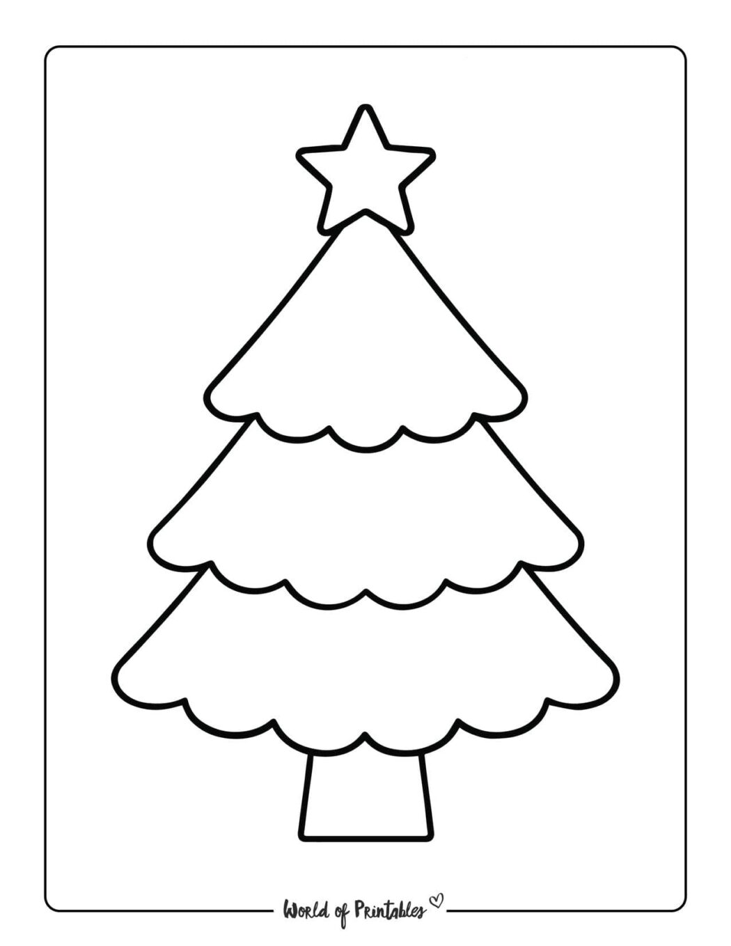Free Printable Christmas Tree Coloring Pages - World of Printables