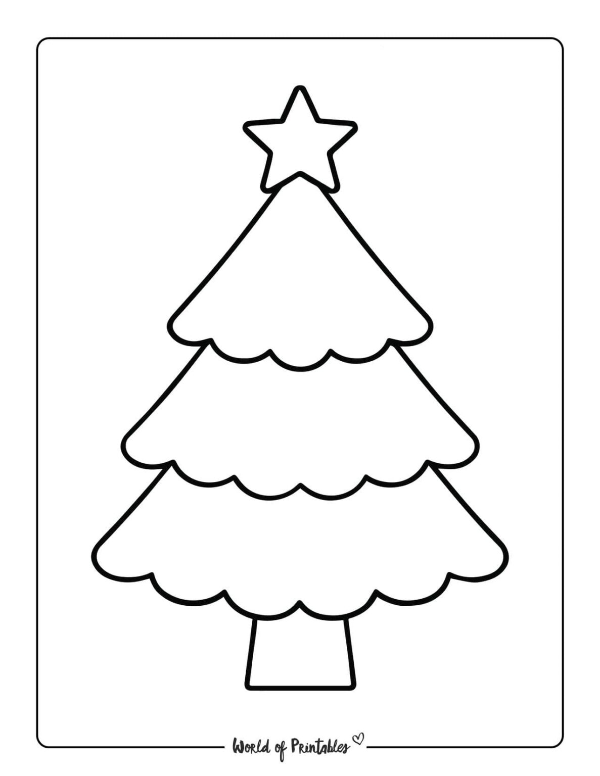 Free Printable Christmas Tree Coloring Pages - World of Printables