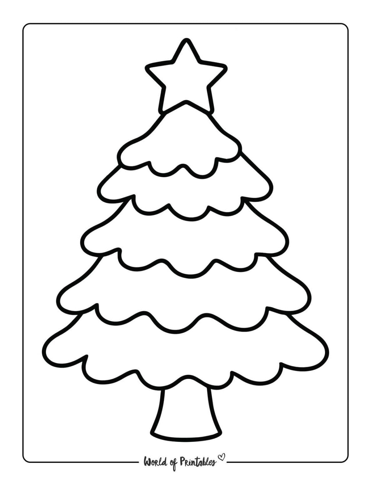 Free Printable Christmas Tree Coloring Pages - World of Printables