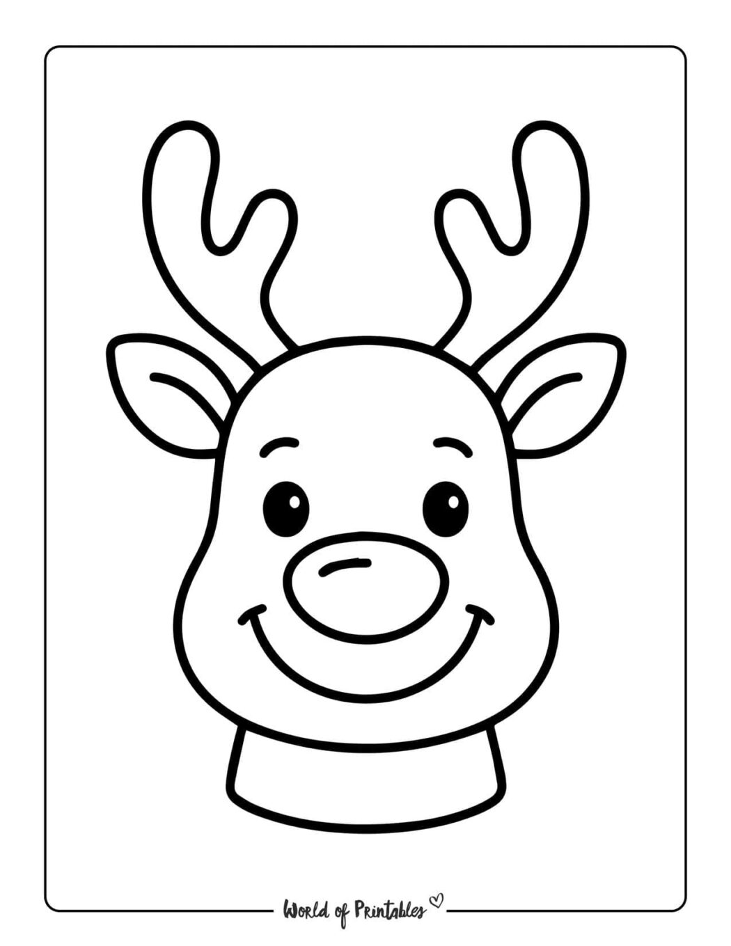 Reindeer Coloring Pages - World of Printables