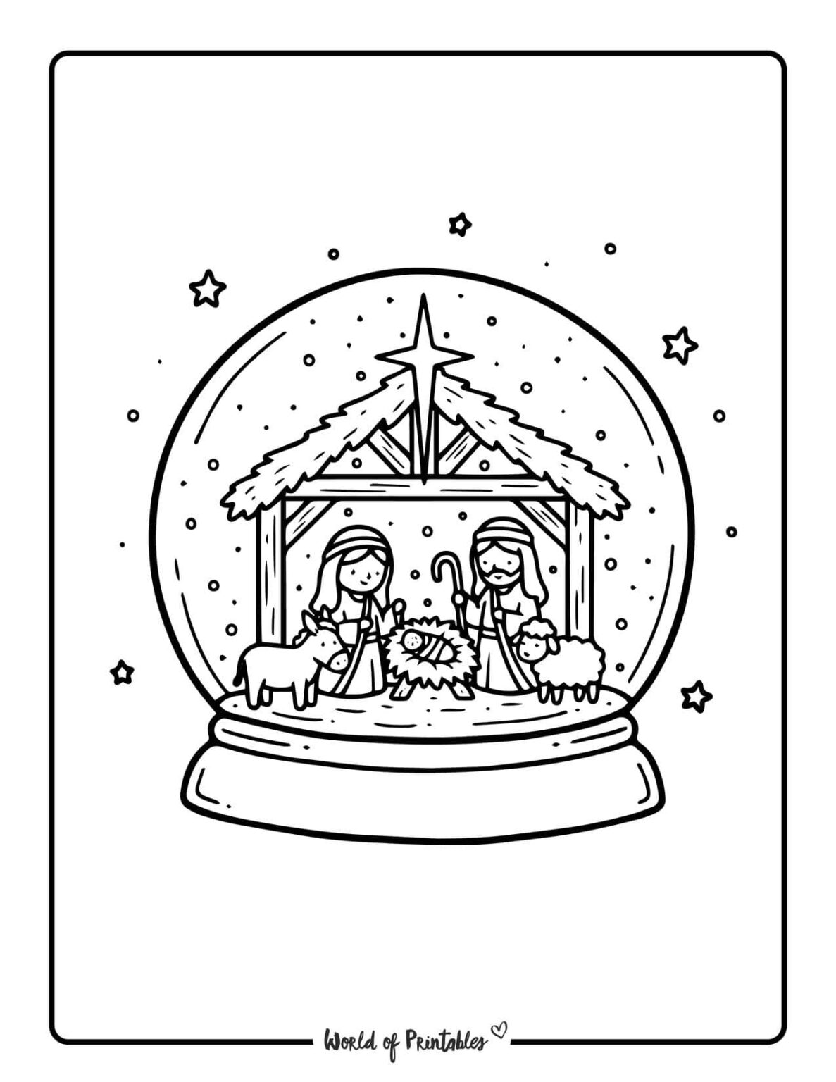 Free Nativity Coloring Pages - World of Printables