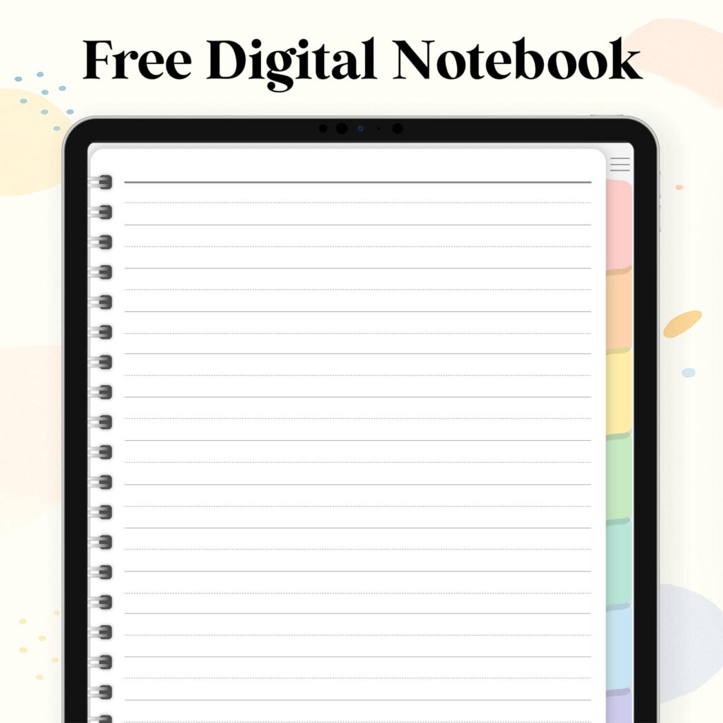 Free Digital Notebook for GoodNotes | Pages for notes, study, planning ...