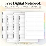 Free Digital Notebook for GoodNotes | Pages for notes, study, planning ...
