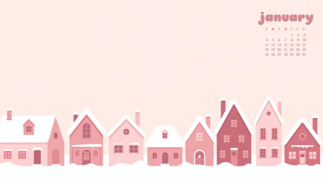 January 2026 Calendar Wallpapers - World of Printables