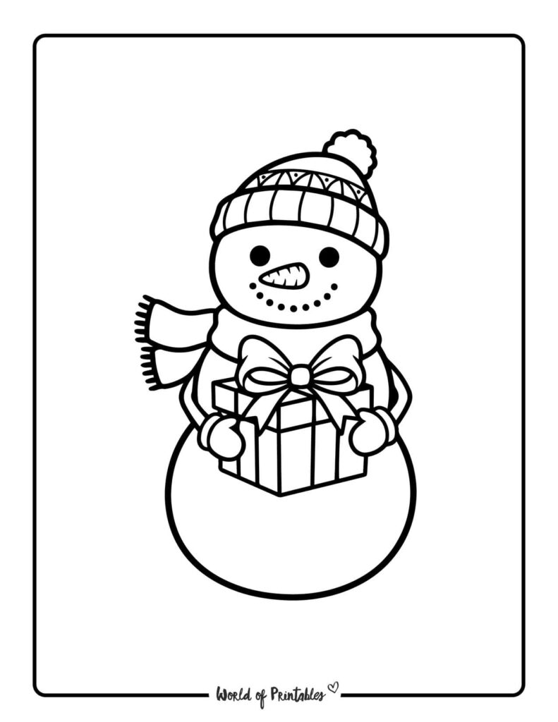 Free Snowman Coloring Pages - World of Printables