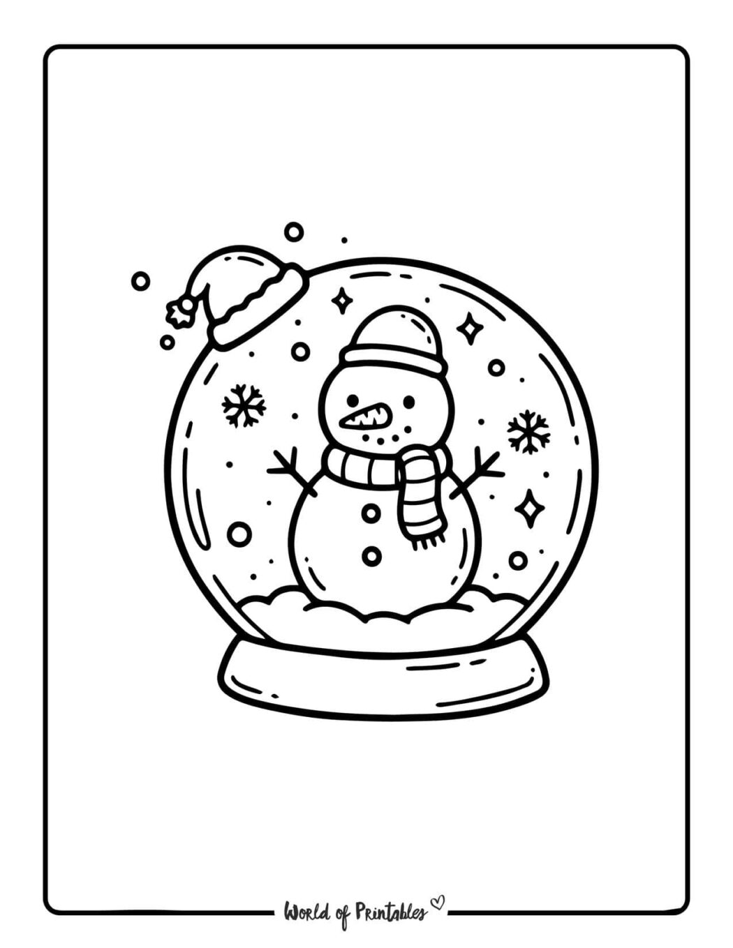 Free Snowman Coloring Pages - World of Printables