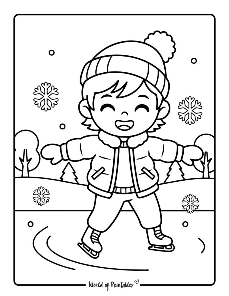 Free Winter Coloring Pages - World of Printables