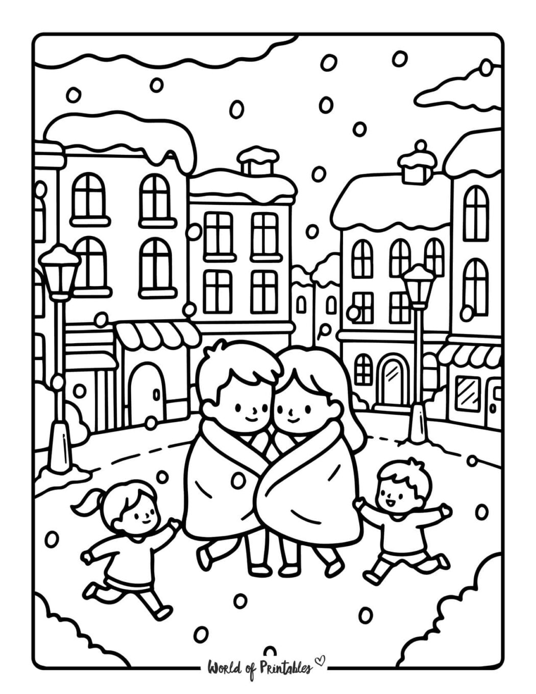 Free Winter Coloring Pages - World of Printables