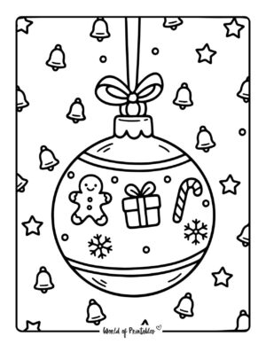 Free Christmas Ornament Coloring Pages - World of Printables