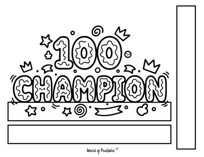 Free printable 100 days of school crowns - World of Printables