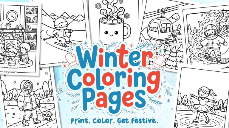 Free Winter Coloring Pages - World of Printables