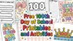 Free 100th Day of School Printables and Activities - World of Printables