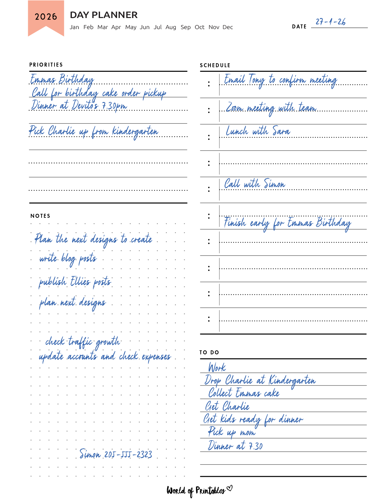 Free 2026 Planner - 65 Page Printable Planner | 4 Color Styles