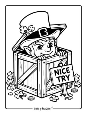 Leprechaun Coloring Pages - World of Printables