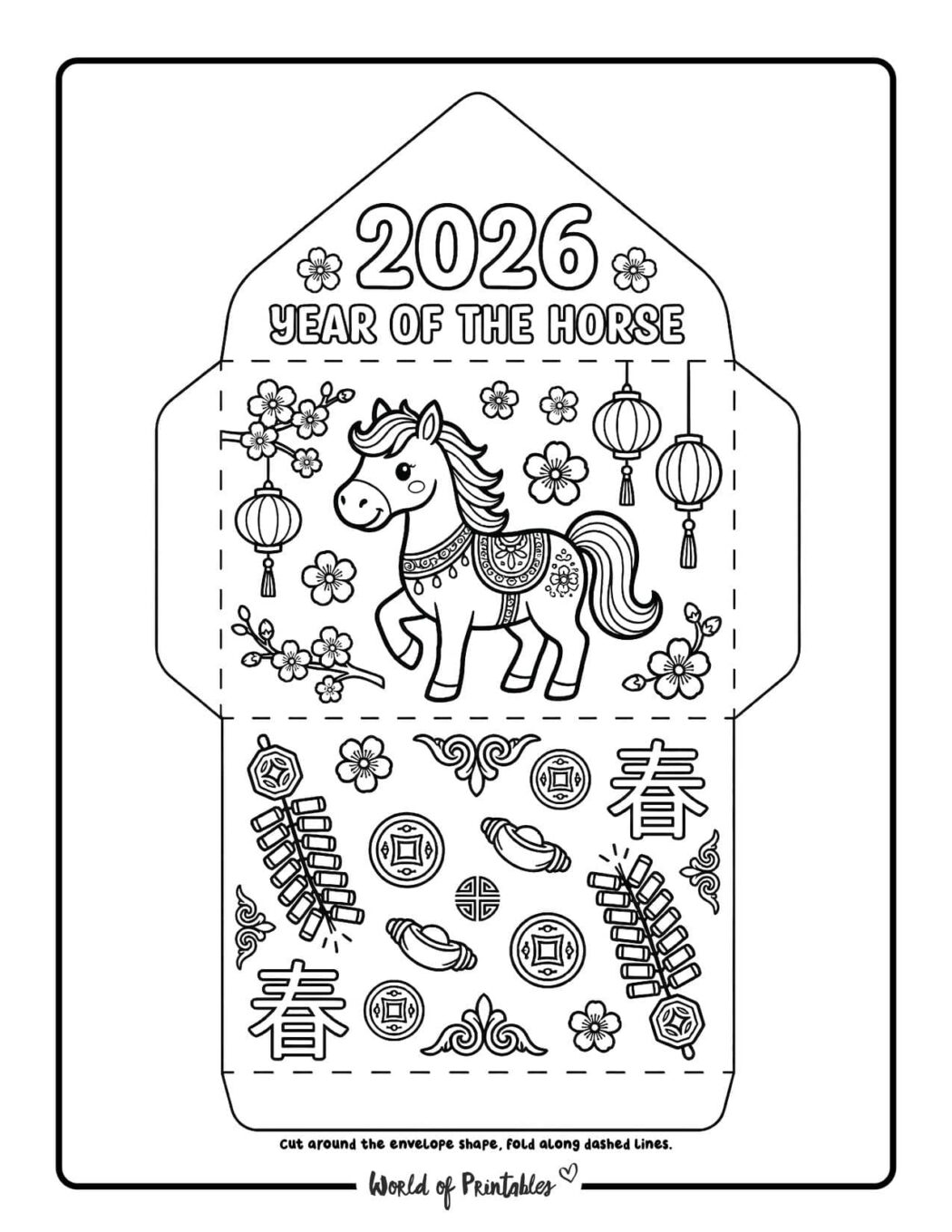 Free Printable Chinese New Year Red Envelope Templates - World of ...