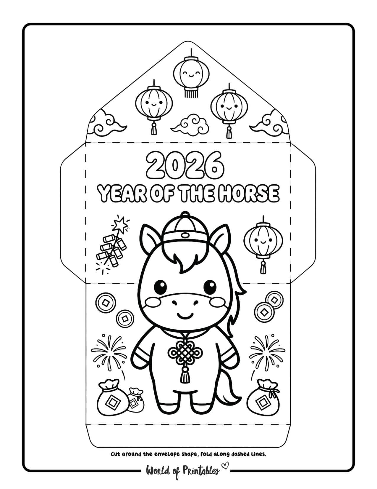 Free Printable Chinese New Year Red Envelope Templates - World of ...