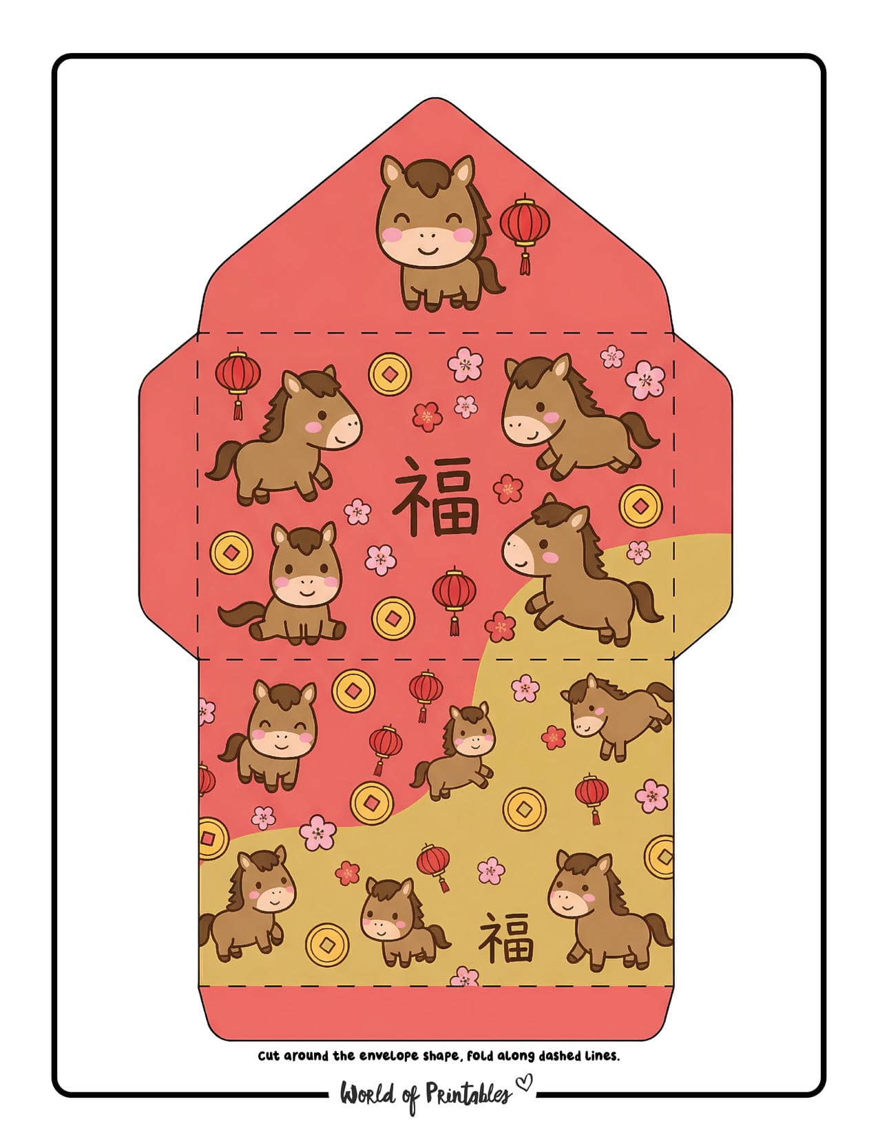 Free Printable Chinese New Year Red Envelope Templates - World of ...