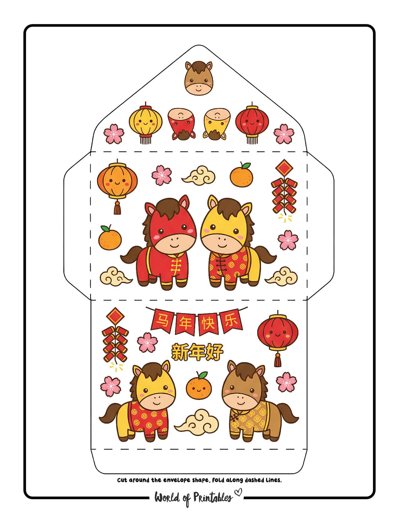 Free Printable Chinese New Year Red Envelope Templates - World of ...
