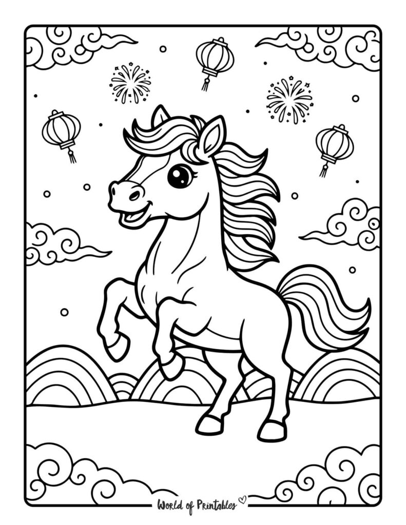 Chinese Zodiac Coloring Pages - World of Printables