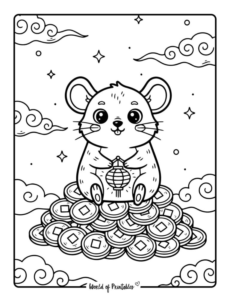 Chinese Zodiac Coloring Pages - World of Printables