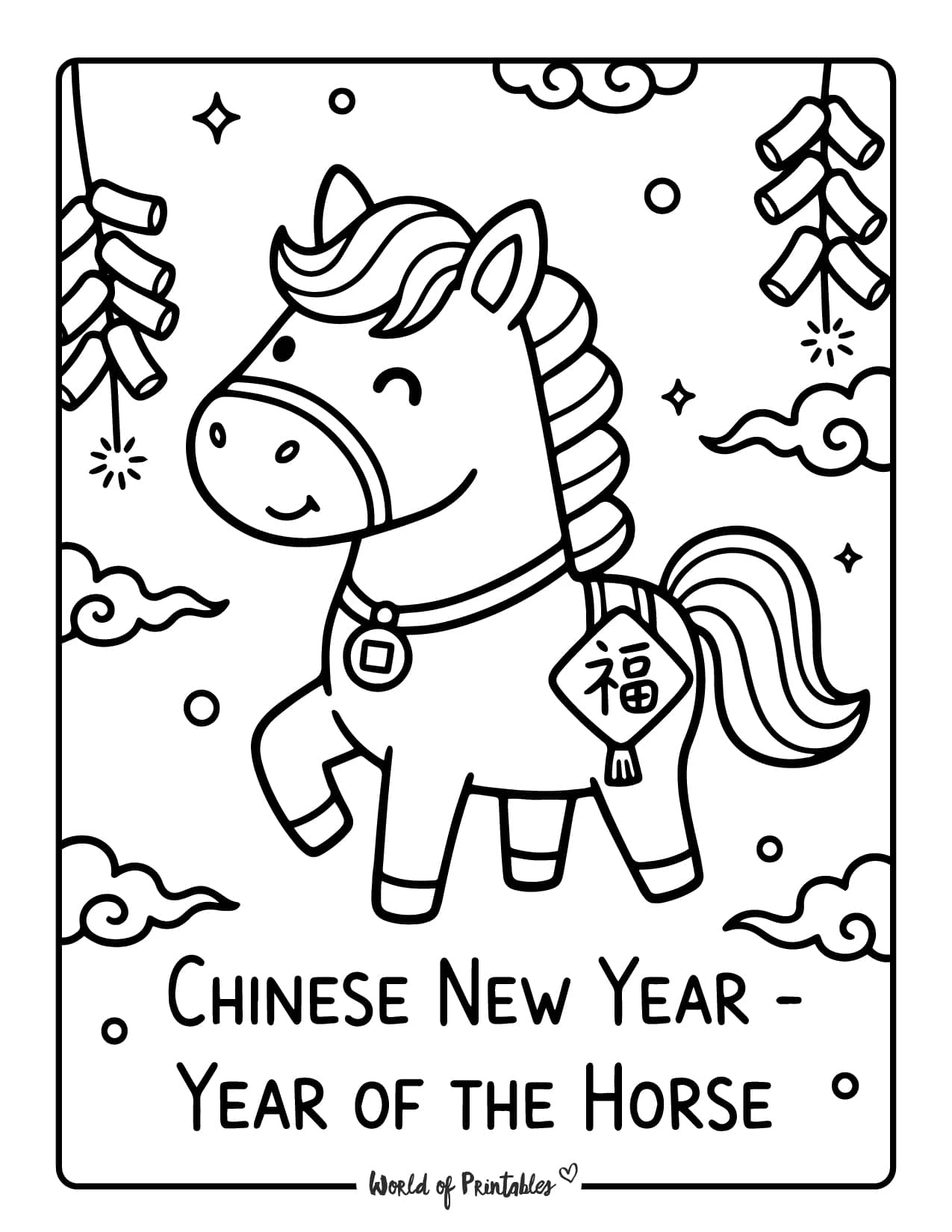 Free Chinese New Year Coloring Pages For Kids - World of Printables