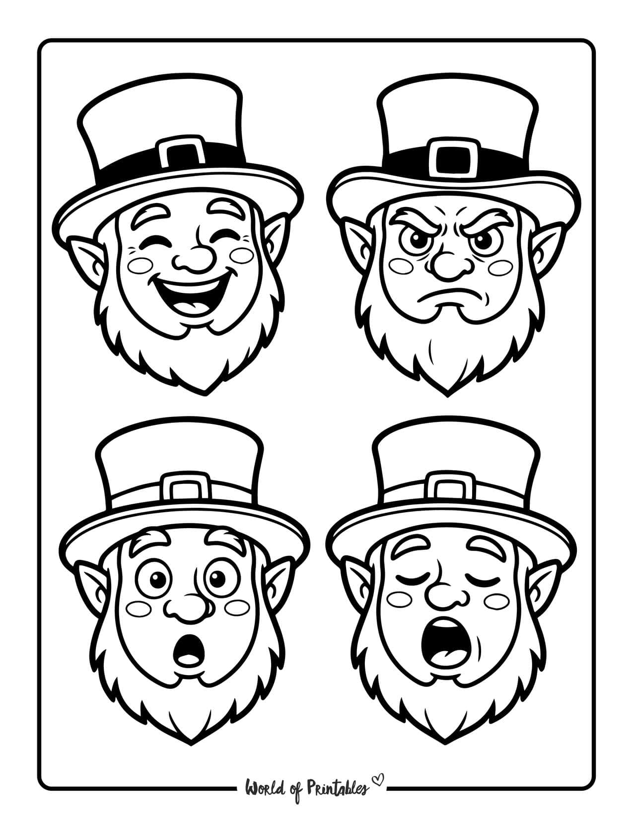 Leprechaun Coloring Pages - World of Printables