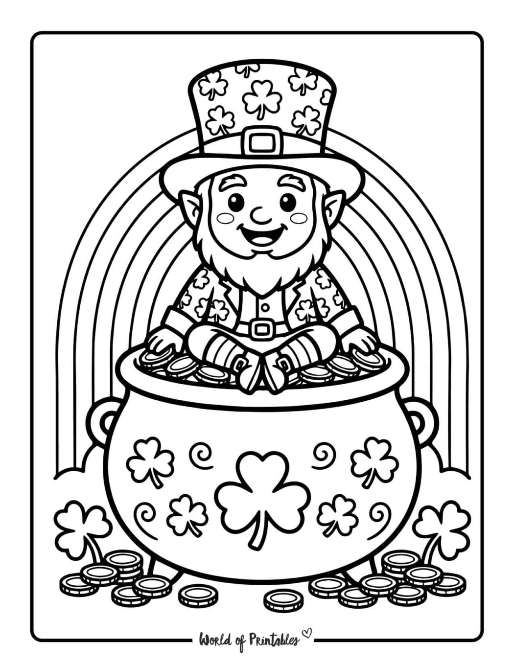 Leprechaun Coloring Pages - World of Printables