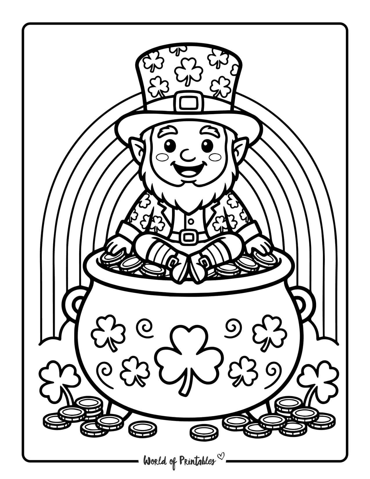 Leprechaun Coloring Pages - World of Printables