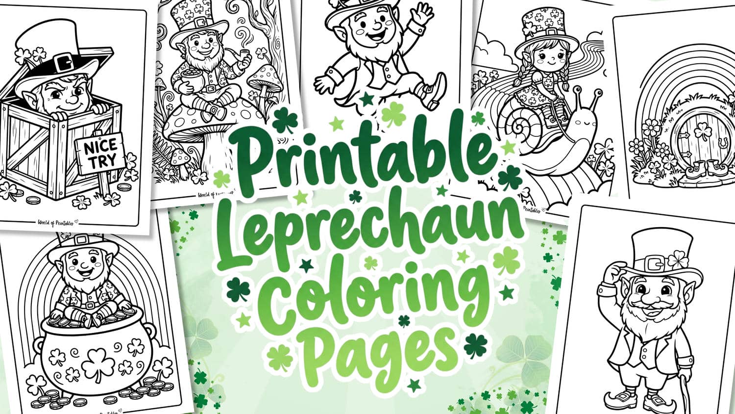 Leprechaun Coloring Pages - World of Printables