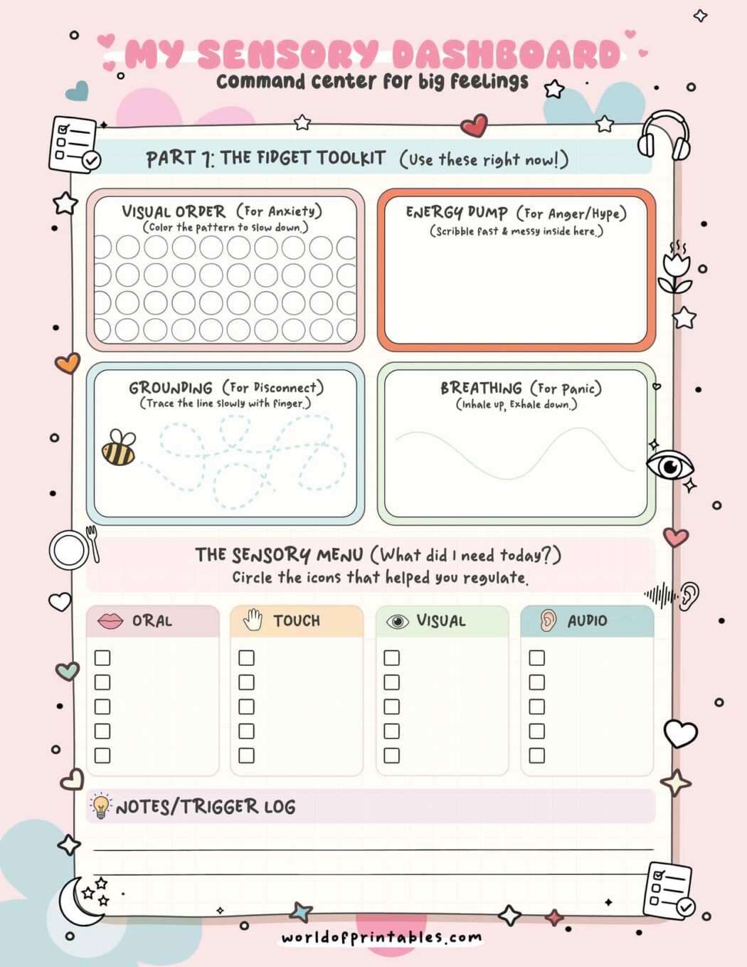 The Anti Boring Brain Binder: Free Printable ADHD Planner - World of ...