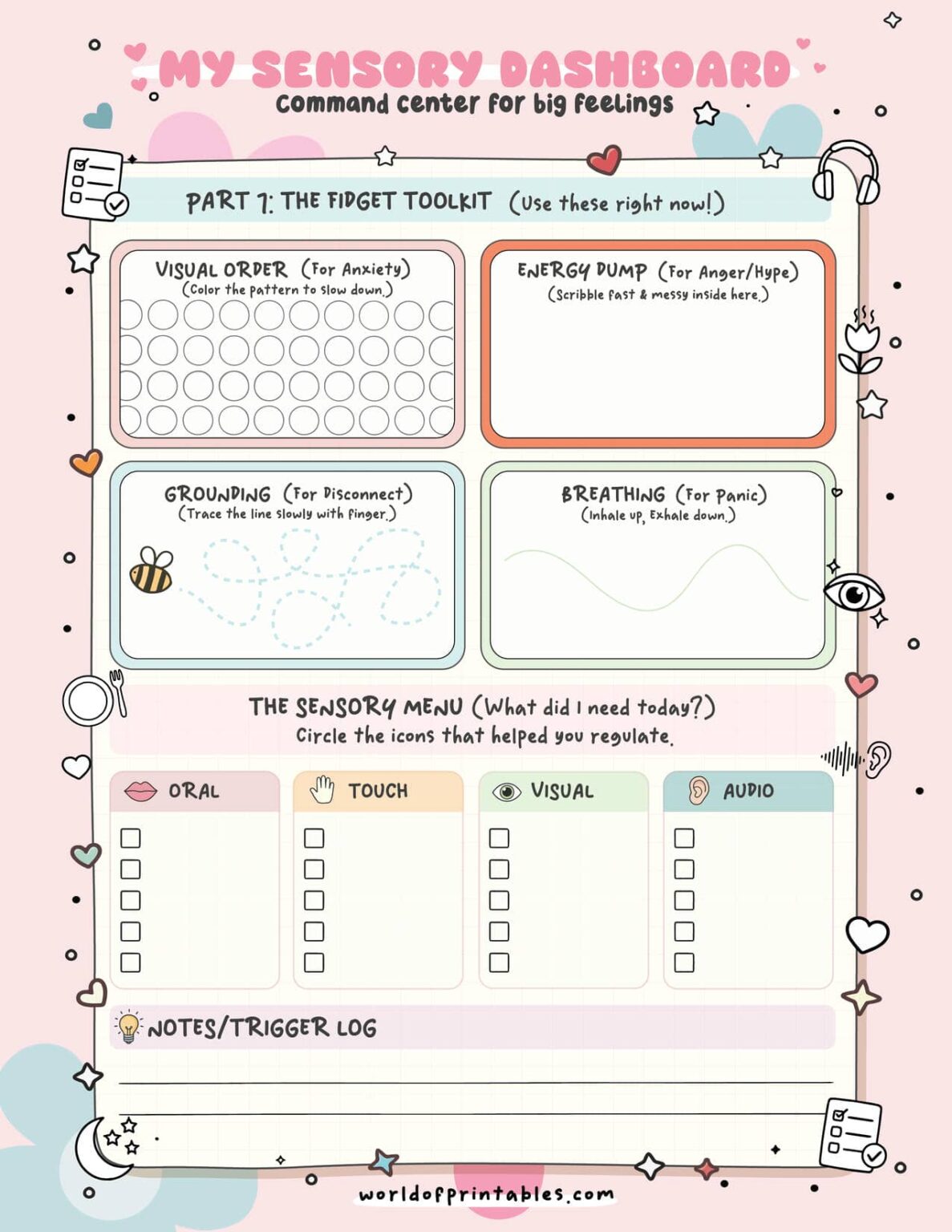 The Anti Boring Brain Binder: Free Printable ADHD Planner - World of ...