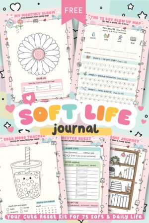 Free Soft Life Journal Printables: 75 Soft, Reading Tracker, And Study ...