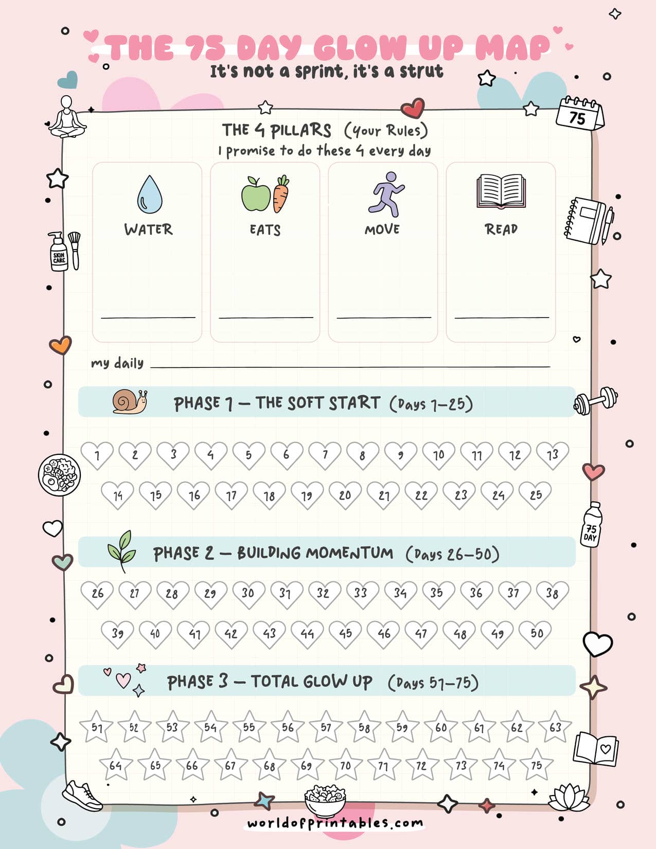 Free Soft Life Journal Printables: 75 Soft, Reading Tracker, And Study ...