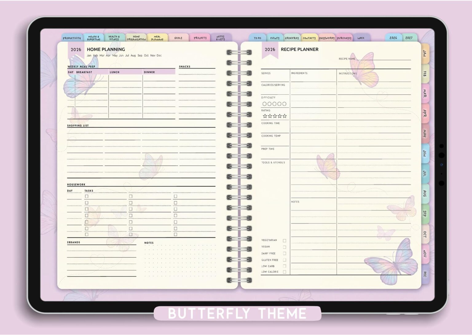 Digital Planner Themes - World of Printables