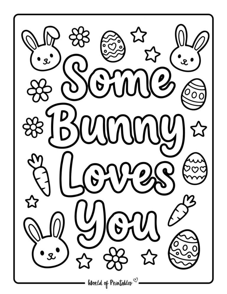 Free Printable Easter Coloring Pages - World of Printables
