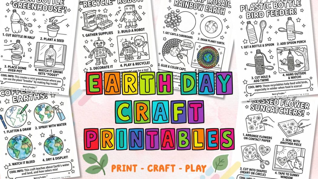 10 Creative Earth Day Crafts for Kids: Turn Trash into Treasure ...