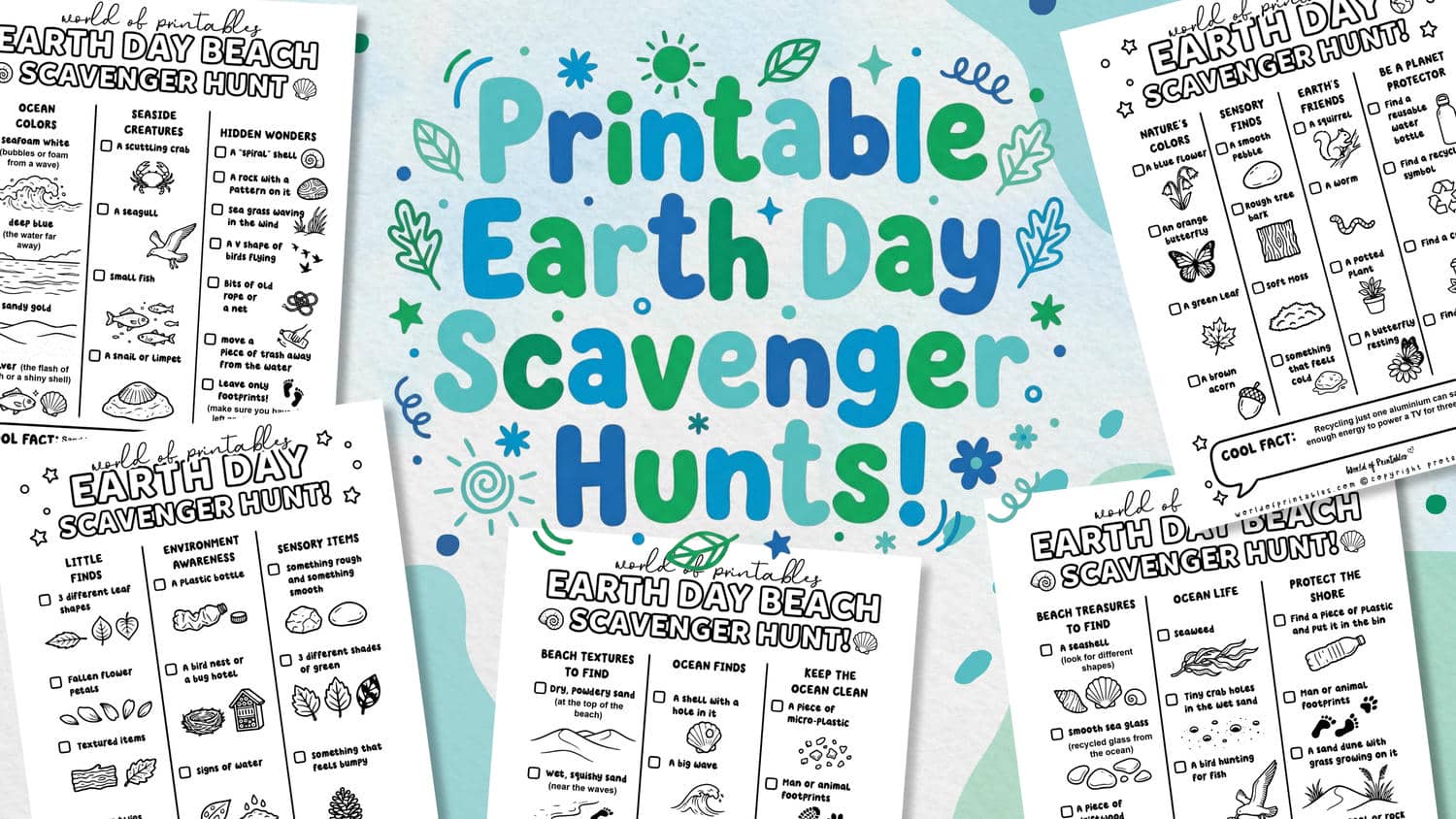Free Earth Day Scavenger Hunt Printables for Kids - World of Printables