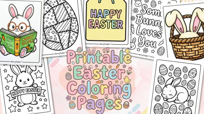 Free Printable Easter Coloring Pages - World of Printables