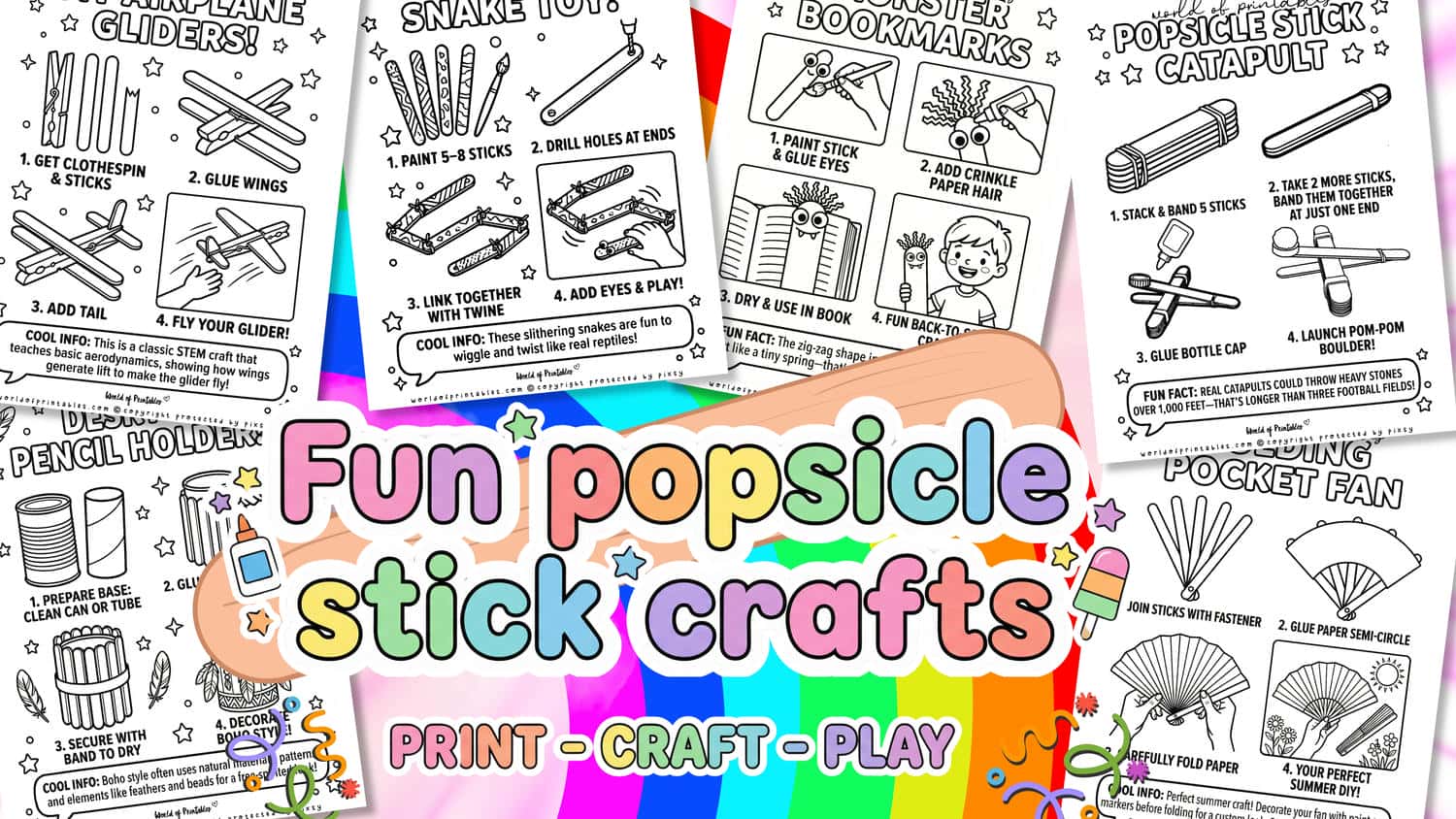 Popsicle Stick Crafts: 10 Fun & Easy DIY Ideas - World of Printables