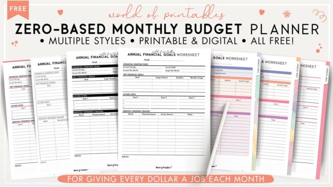 Free Monthly Budget Planner Printable - World of Printables