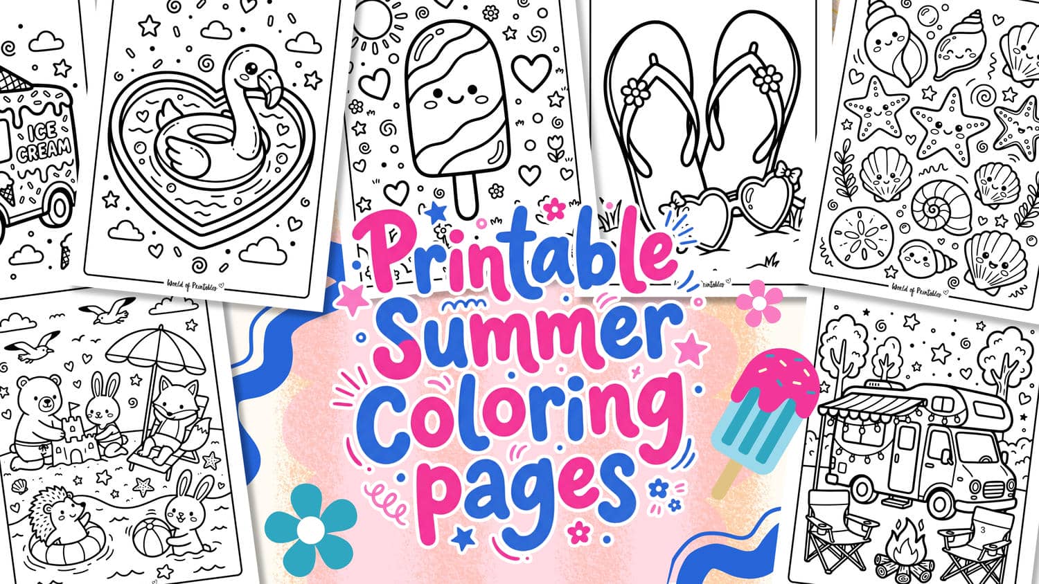 Free Printable Summer Coloring Pages For Kids - World of Printables