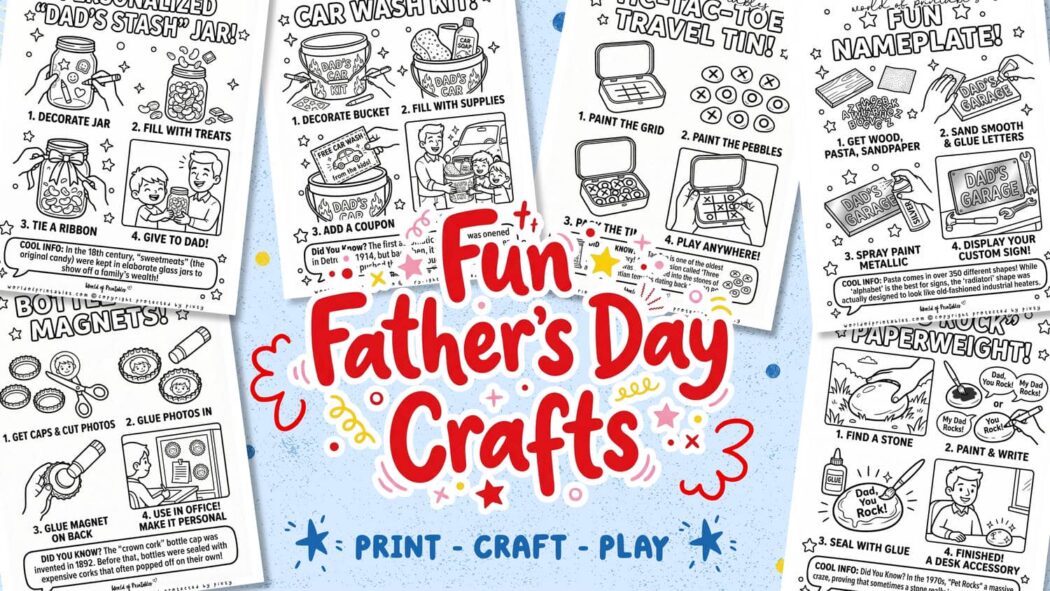 10 Easy Father’s Day Crafts for Kids - World of Printables