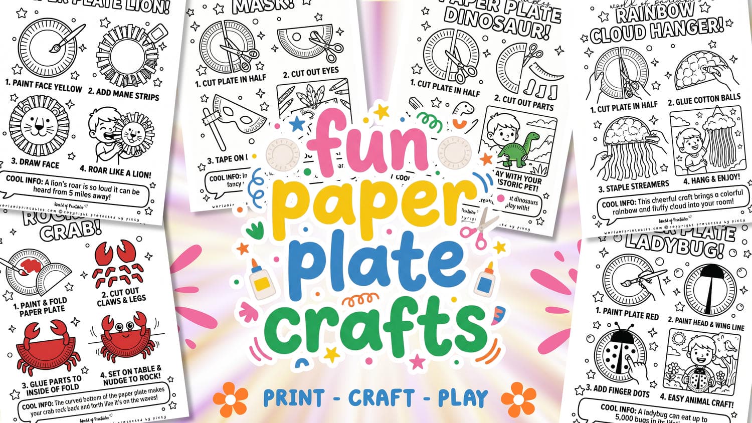 10 Creative & Easy Paper Plate Crafts for Kids - World of Printables
