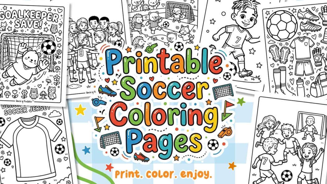 Free Printable Soccer Coloring Pages For Kids - World of Printables