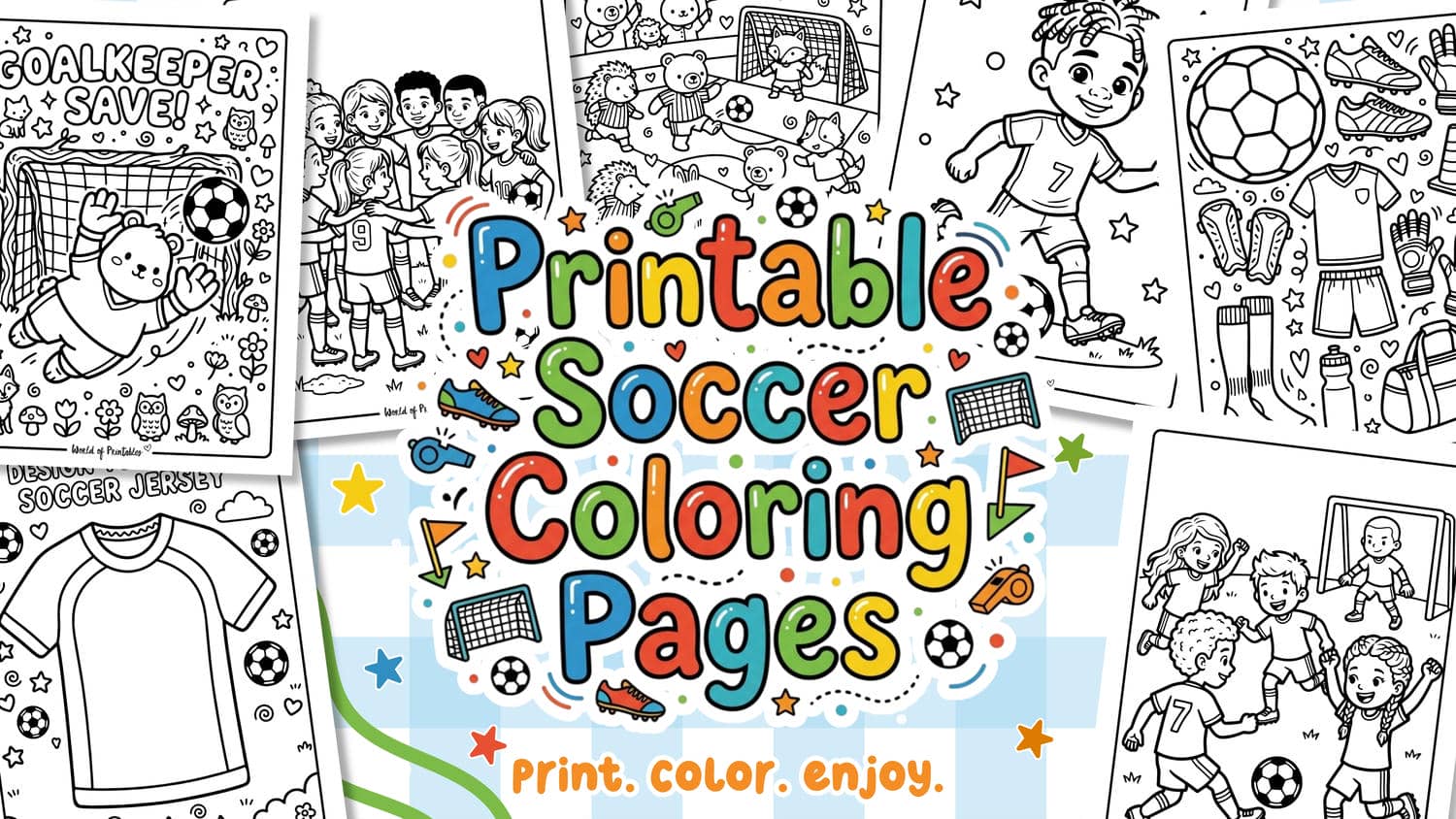 Free Printable Soccer Coloring Pages For Kids - World of Printables